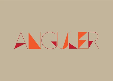 Angular Font Behance