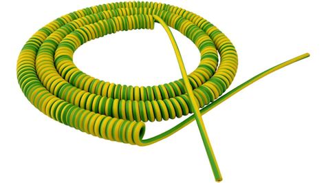 Sp Dsr 029 Tbs De Buck B V Spiral Cable 6 Mm² 1 Core Power Cable Green Yellow Polyurethane