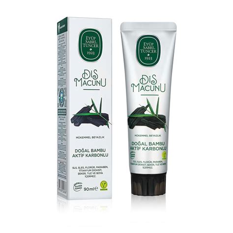 Natural Bamboo Carbon Toothpaste 90 Ml Eyup Sabri Tuncer Lujain Beauty