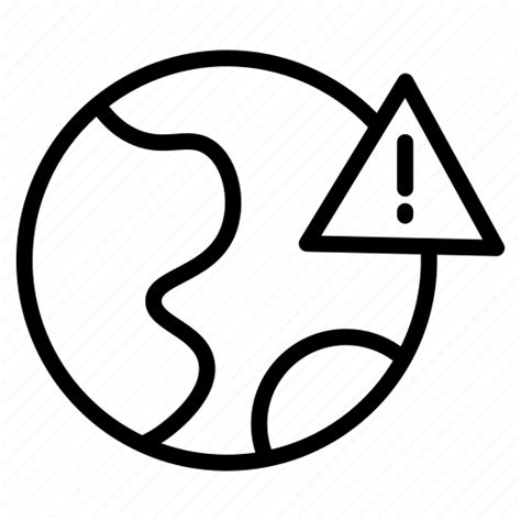 Earth Warning Globe World Caution Alert Global Icon Download On