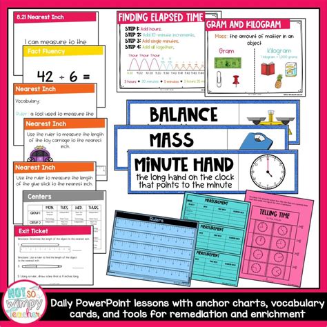 Measurement Unit With Activities For Third Grade Not So Wimpy Teacher