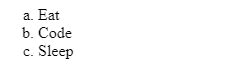 List In Html With Numbers