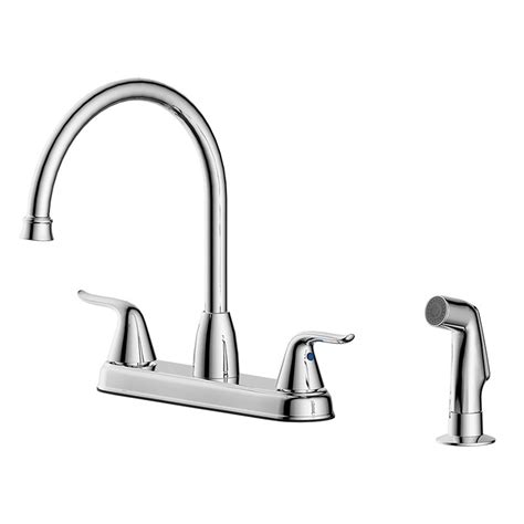 Emerson Two Handle Kitchen Faucet With Spray G3 Chrome Finish Stream33