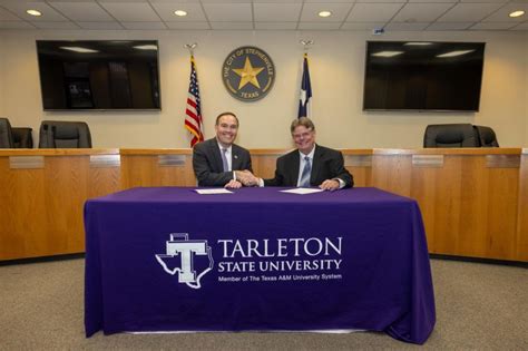 Tarleton State University On Linkedin President James Hurley And Mayor Doug Svien Jointly