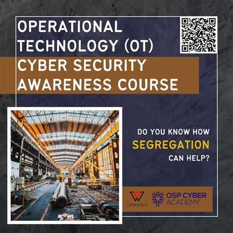 Learn About Operational Technology Cyber Security Osp Cyber Academy