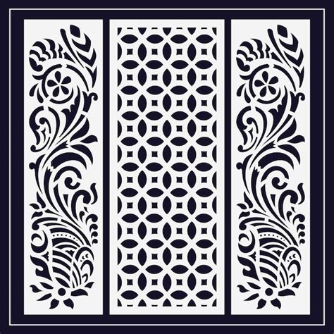 Om Jali Design Used For Temples Mandir Om Acrylic Jali Corian Jali And Mdf Jali Premium Vector