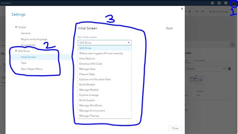 global setting for viya initial screen sas support communities