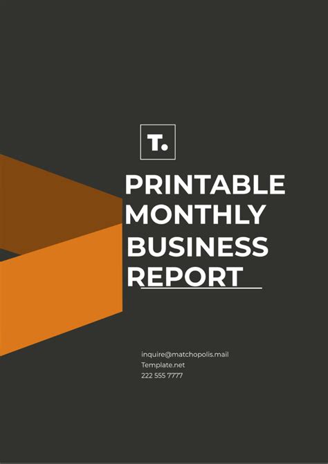 Free Monthly Summary Report Template To Edit Online