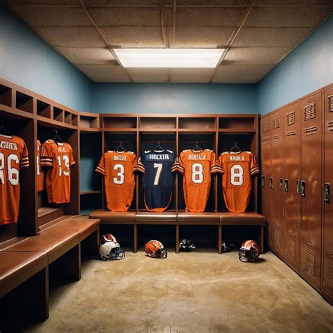 Football Locker Room Premium Ai Generated Image