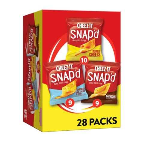 Cheez It Snapd Variety Pack Cheese Cracker Chips 210 Oz Ralphs