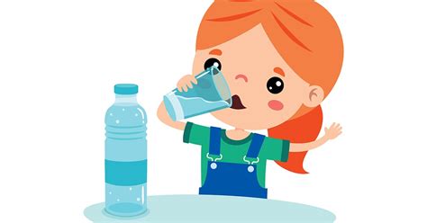 Cartoon Drawing Of Drinking Water Illustrations Ft Water And Water