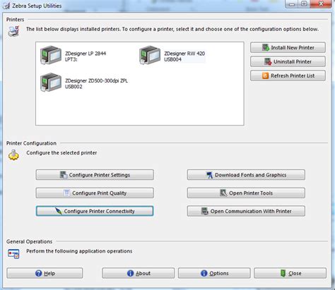 Zebra Rw 420 Printer Installation Guide