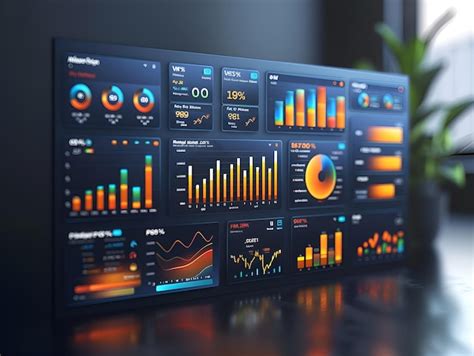 Financial Chart Of Marketing Analysis Abstract Analitics Data Ai