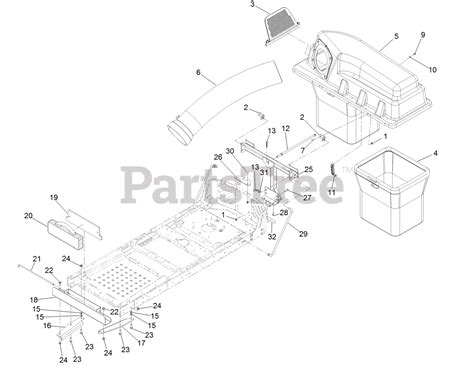 Exmark 126 7509 Exmark Bagger For 42 Zero Turn Radius Riding Mower