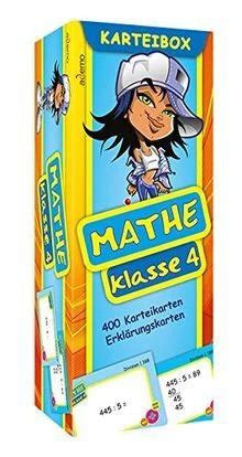Karteibox Mathe Klasse 4 Mit Farbigen Karteikarten De Ade Livre