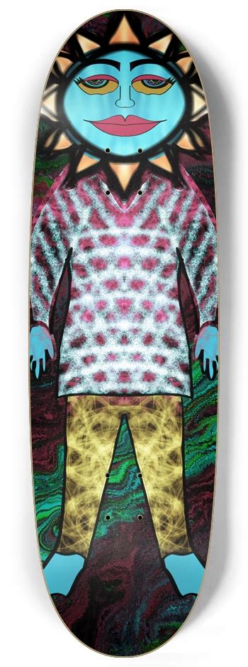 Solar Stance Chromatic Sun Custom Skateboard Egg Shape By