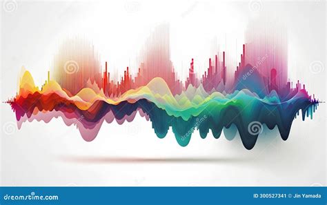 Abstract Colorful Sound Wave Vector Illustration Eps10 Music