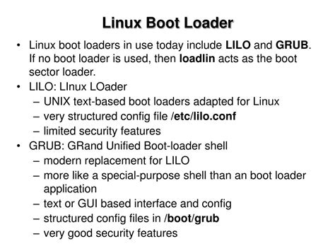 ppt cst8177 linux ii linux boot process powerpoint presentation