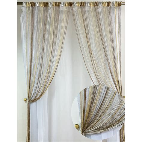 Perdea Cu Franjuri 3x3 M Alb Cream Bej Emag Ro