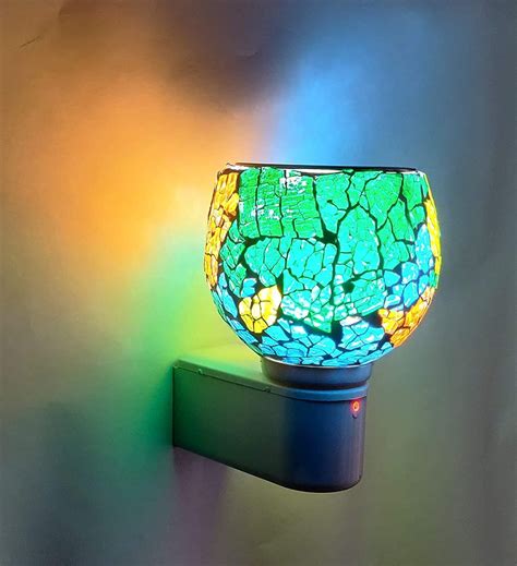 YOSELYN Kapoor Dani With Night Lamp Aroma Diffuser Bakhoor Dani Incense Burner Ceramic