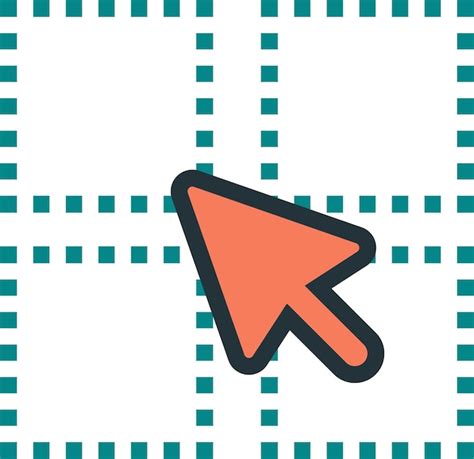 Premium Vector Cursor And Square Illustration In Minimal Style