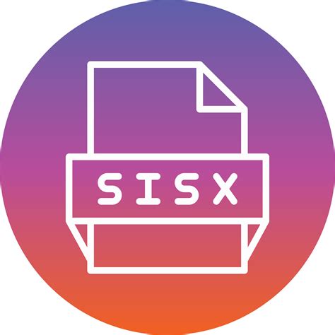 Sisx File Format Icon 15692275 Vector Art At Vecteezy