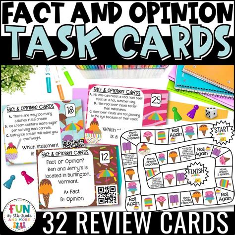 7 Fact And Opinion Games For The Upper Elementary Classroom Fun In
