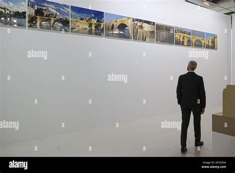 Franck Riester Minister Of Culture During His Visit To The Exhibition