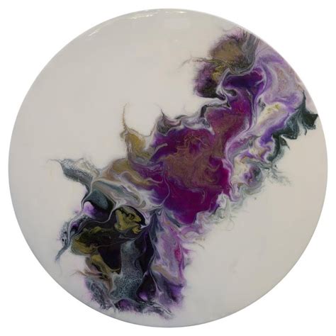 Resin Art Round Panel For Sale At 1stdibs