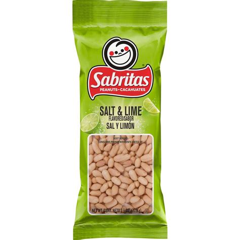 Sabritas Salt And Lime Peanuts Shop Nuts And Seeds At H E B