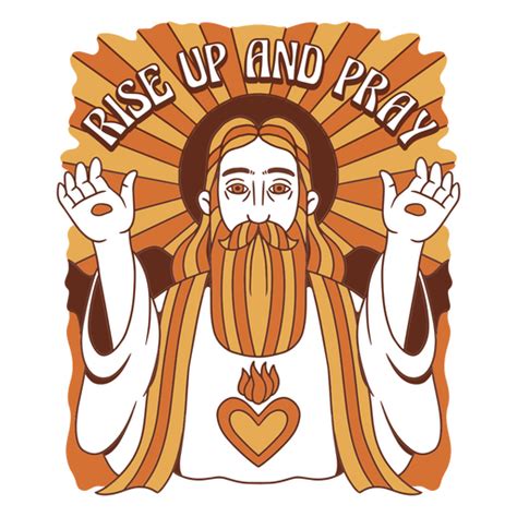 Jesus Rise Up And Pray Groovy Png And Svg Design For T Shirts