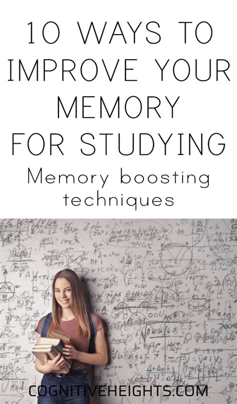 How To Improve Your Memory For Studying Memory Boosting Tips For Studying Artofit