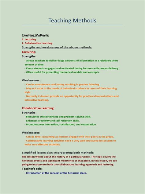 Teaching Method Wps Office Pdf Teaching Method Learning