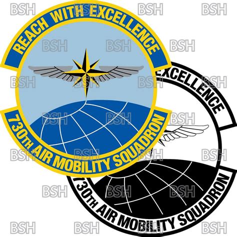 730th Air Mobility Squadron Yokota Ab Patch Vector Image Files Ai Pdf And Svg Formats