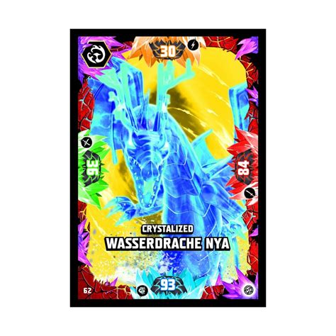 62 Crystalized Wasserdrachen Nya Foil Karte Serie 8 079