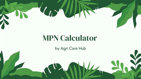 Mpn Calculator For Accurate Microbial Analysis