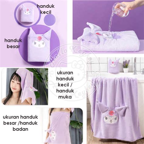 Handuk Muka Mandi Melody Cinnamoroll Pompompurin Original Sanrio Lazada Indonesia