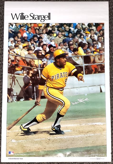 Willie Stargell Superstar Pittsburgh Pirates Vintage Original Poster
