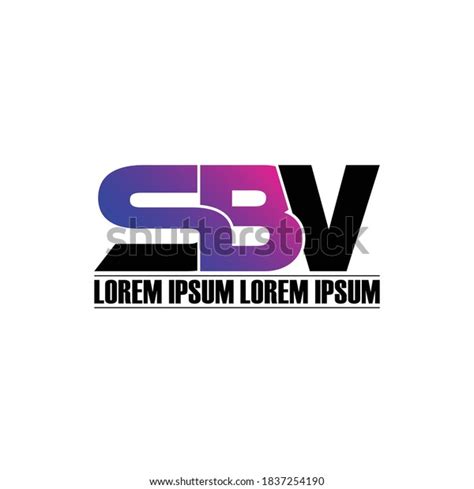 Sbv Letter Monogram Logo Design Vector 库存矢量图（免版税）1837254190 Shutterstock