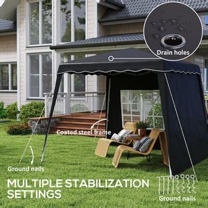 24 X 24m Pop Up Gazebo With Slant Legs And Carry Bag