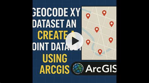 Geocode Xy Dataset And Create A Point Dataset Using Arcgis Youtube