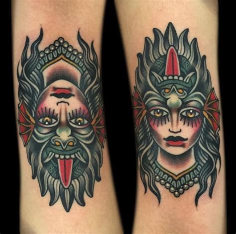 Monster Forehead Tattoos