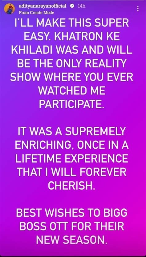 Is Aditya Narayan Joining Bigg Boss Ott 2 He Clarifies