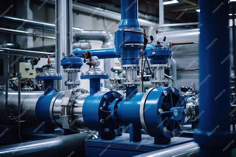 A Detailed View Of A Large Industrial Feedwater Pump In A Power Plant