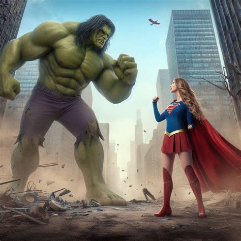 Supergirl Vs Hulk By Mp32as On Deviantart