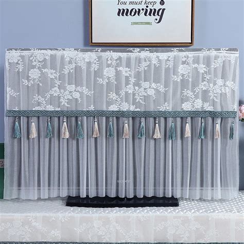 Capa De Televisão De Renda O Conjunto De Pó 43 Polegadas50 Polegadas55 Polegadas65polegadas