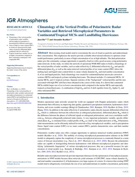 Climatology Of The Vertical Profiles Of Polarimetric Radar Variables