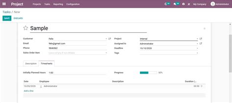 Task Creation And Allocation Odoo 14 Enterprise Edition Book Project