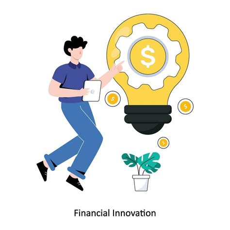 Financial Innovation Flat Style Design Vector Illustration Stock