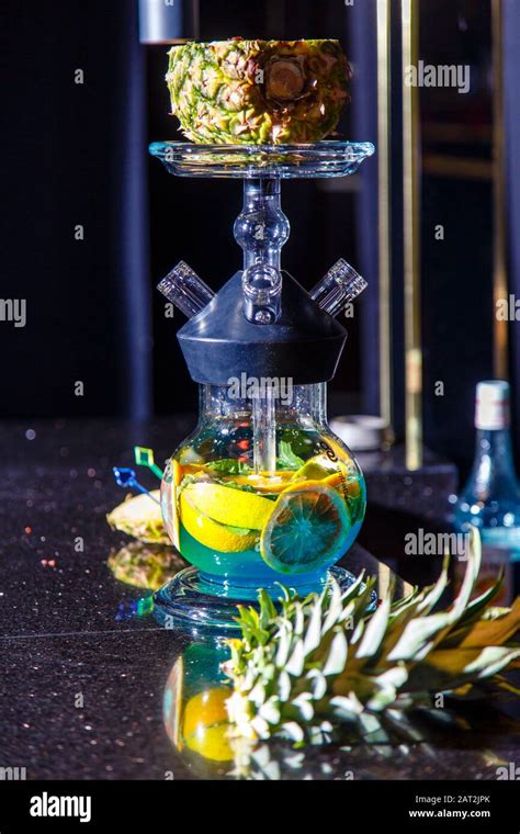 Manufacturing Of Hookah In The Pineapple The Cut Pineapple Lies In The